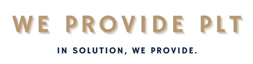 About | WE PROVIDE PLT
